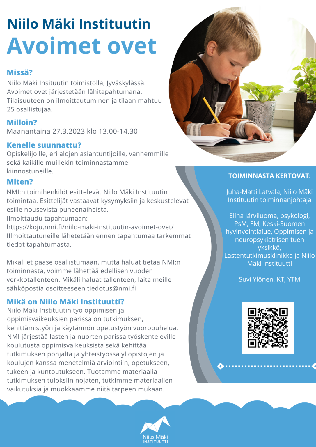 Niilo Mäki Instituutin avoimet ovet! - KOJU.NMI.FI